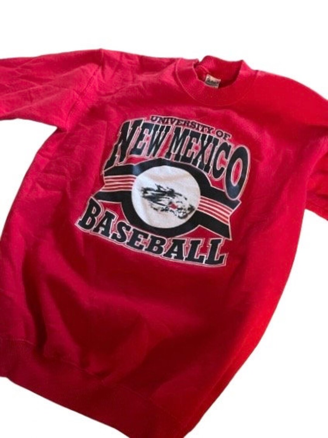 Vintage University of New Mexico Baseball Sweatshirt UNM Lobos Baseball ...