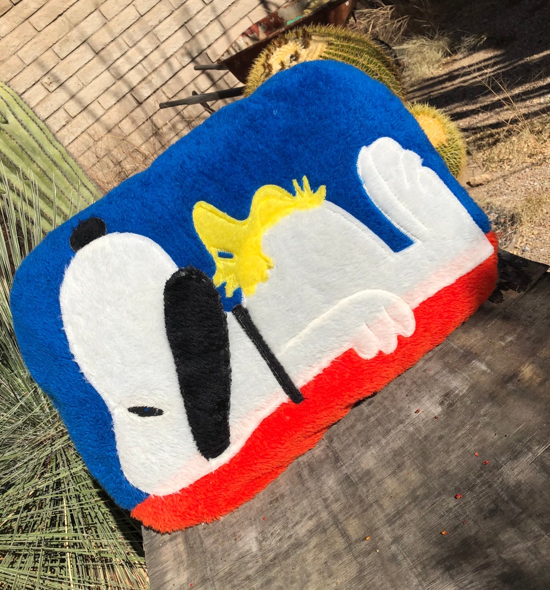 Vintage Snoopy Plush Pillow 60s Snoopy Decorative Pillow Peanuts ...