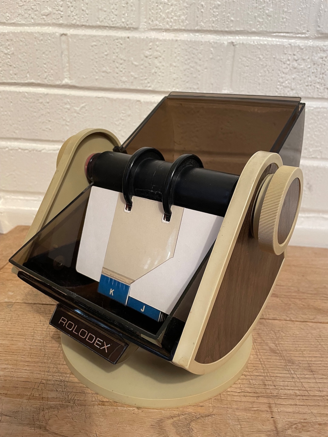 Vintage Rolodex Mod 80s Giant Rolodex Swivel Turnstile SW 35 Storage ...