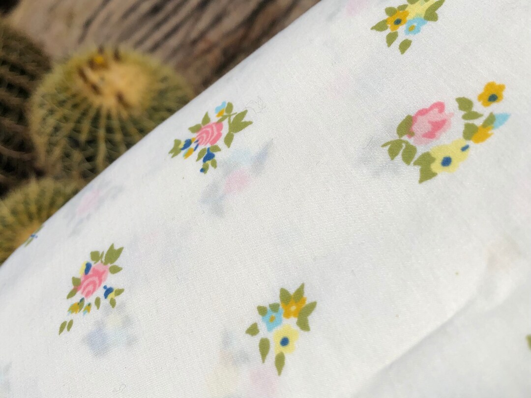 Vintage Rose Flat Sheet, Floral Pastel King Flat Sheet Floral Rose ...