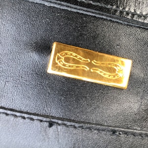 Vintage Leather Portfolio Document Case Envelope Case 80s 90s Black ...