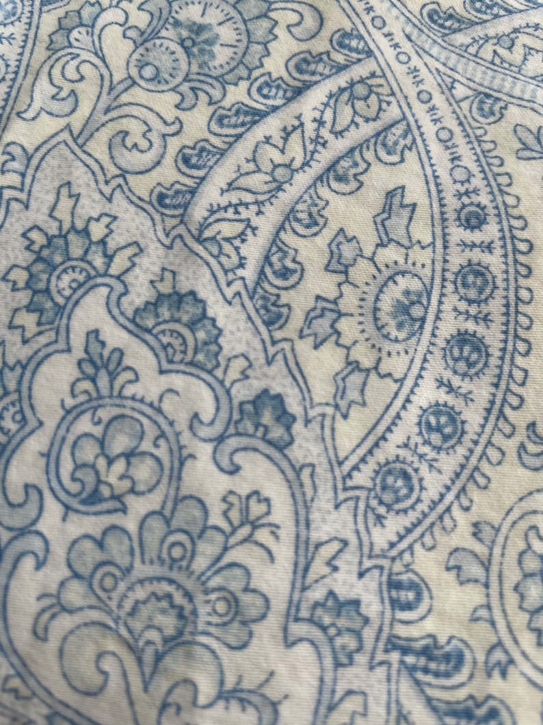 Vintage Ralph Lauren Paisley Double Sheet Set Blue Paisley Pattern RL ...