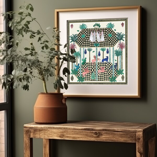 Abstract Geometry Wall Art, Geometric Shape Print , Organic Shape ...