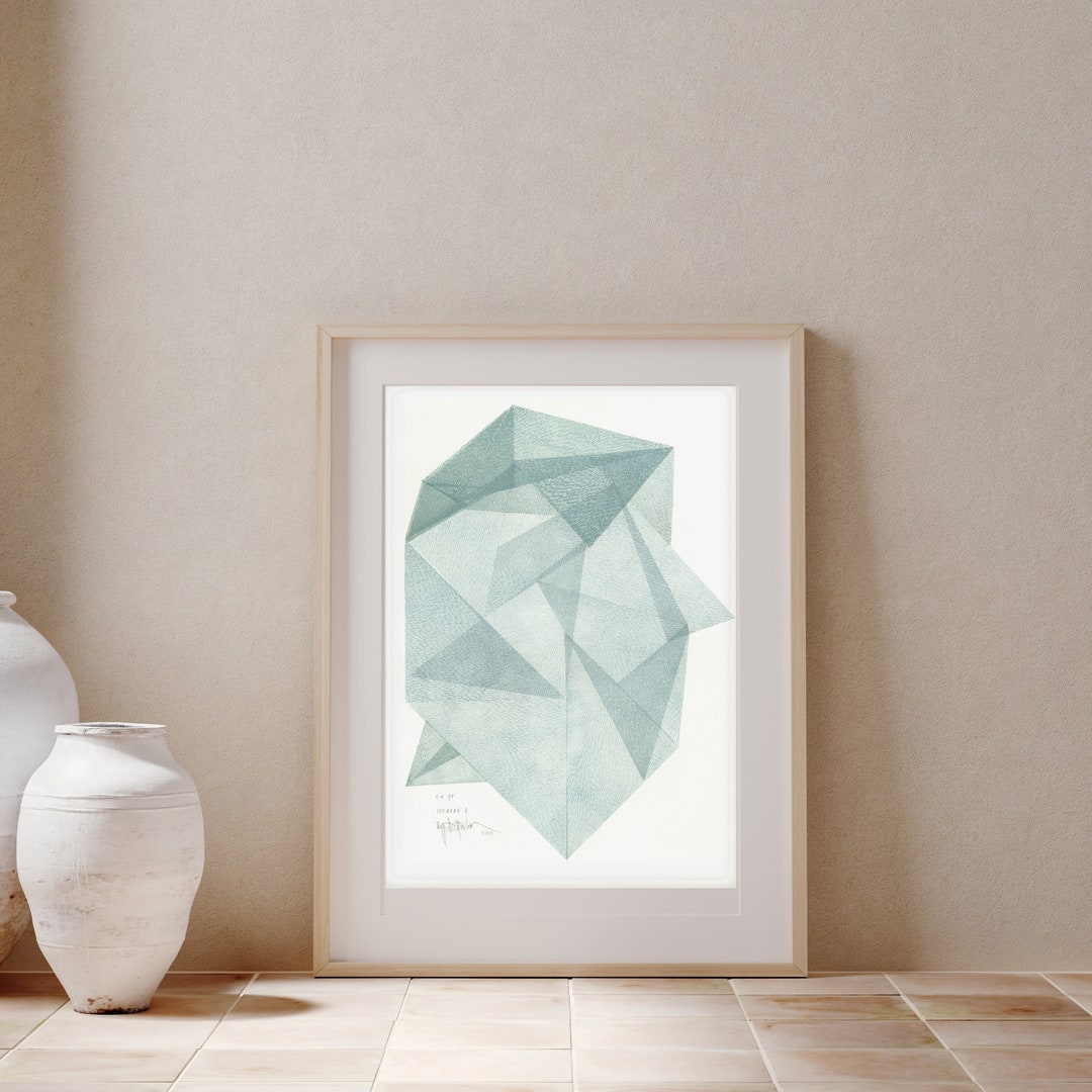 Abstract Geometry Wall Art, Geometric Shape Print , Organic Shape ...