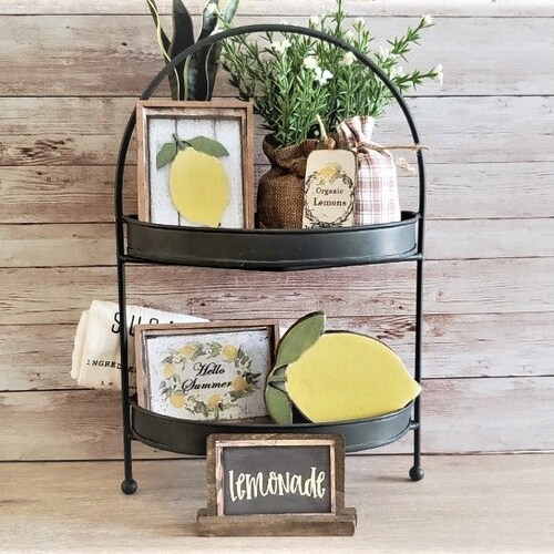 Tiered Tray Summer Lemonade Bundle Mini Set of 5 Bowl - Etsy
