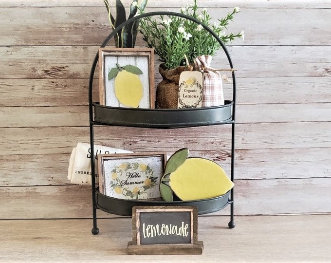 Tiered Tray Summer Lemonade Bundle Mini Set of 5 Bowl - Etsy