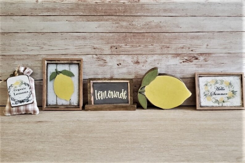 Tiered Tray Summer Lemonade Bundle Mini Set of 5 Bowl - Etsy