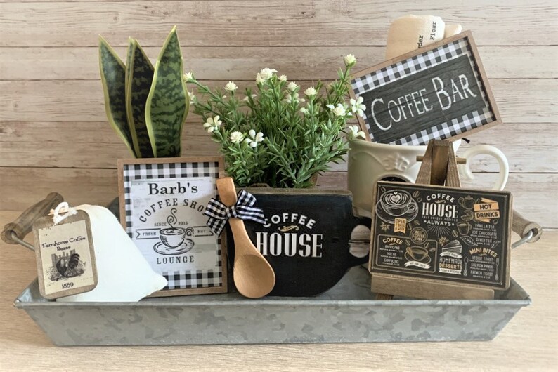 Tiered Tray Coffee Mini Set of 5 Bowl Fillers/farmhouse Gift | Etsy