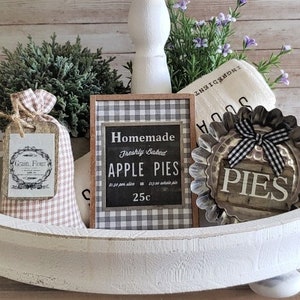 Personalized Pie Baking Signs, Set of 5, Tiered Tray Fillers/farmhouse ...