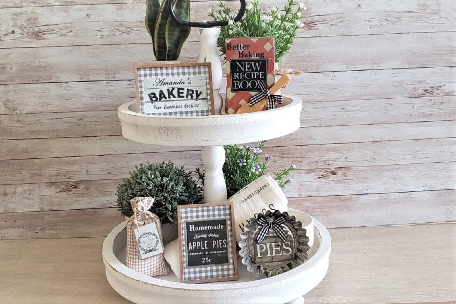 Personalized Pie Baking Signs Set of 5 Tiered Tray - Etsy