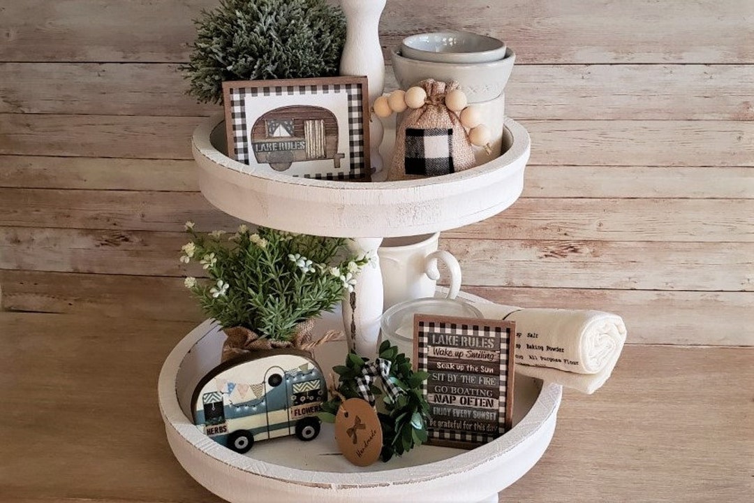 Tiered Tray Camper Mini Set of 5 Bowl Fillers /farmhouse Gift/rustic ...
