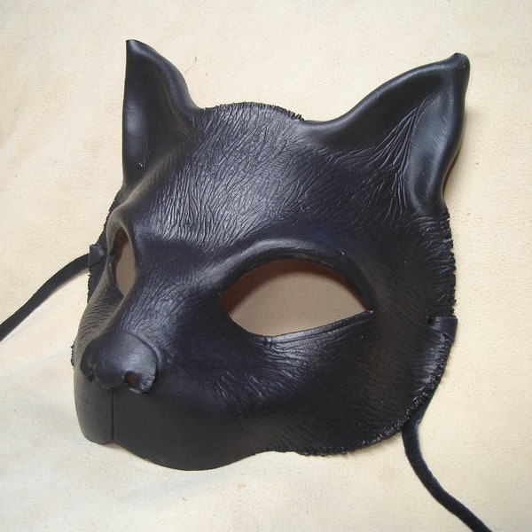 Leather Cat Mask - Etsy
