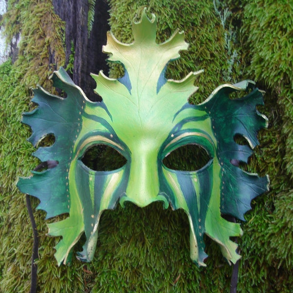 Green Man Mask - Etsy
