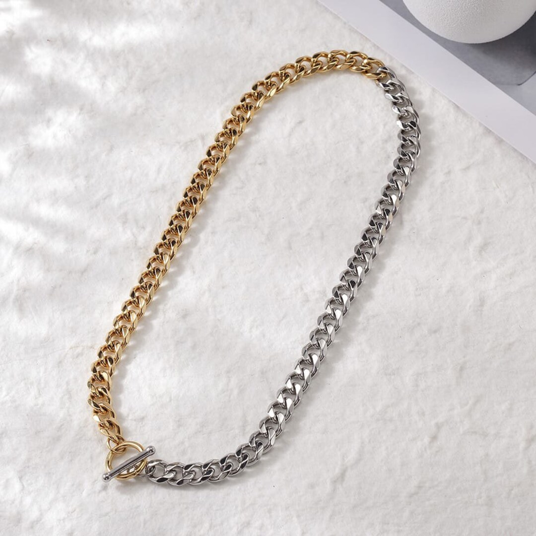 Two Tone Stainless Steel Chain - Etsy