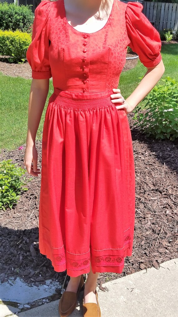 Red Vintage Authentic Made in Germany Helene Straber | Etsy