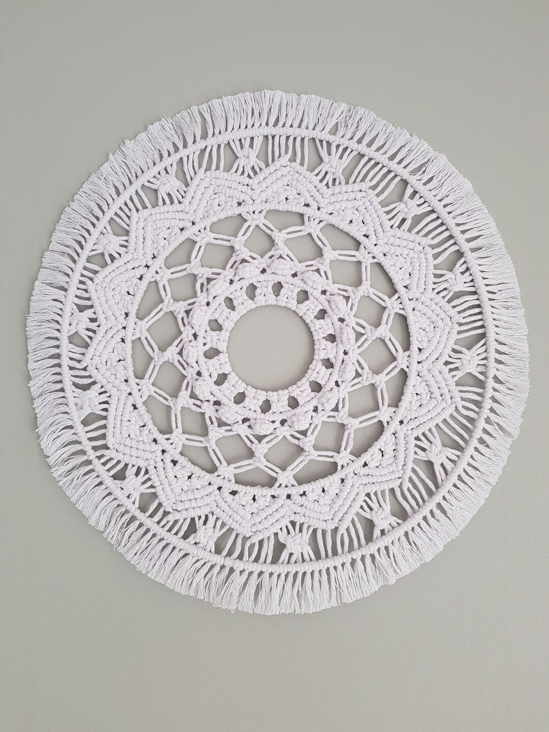Macramé Mandala Wandhanger Patroon PDF - Etsy
