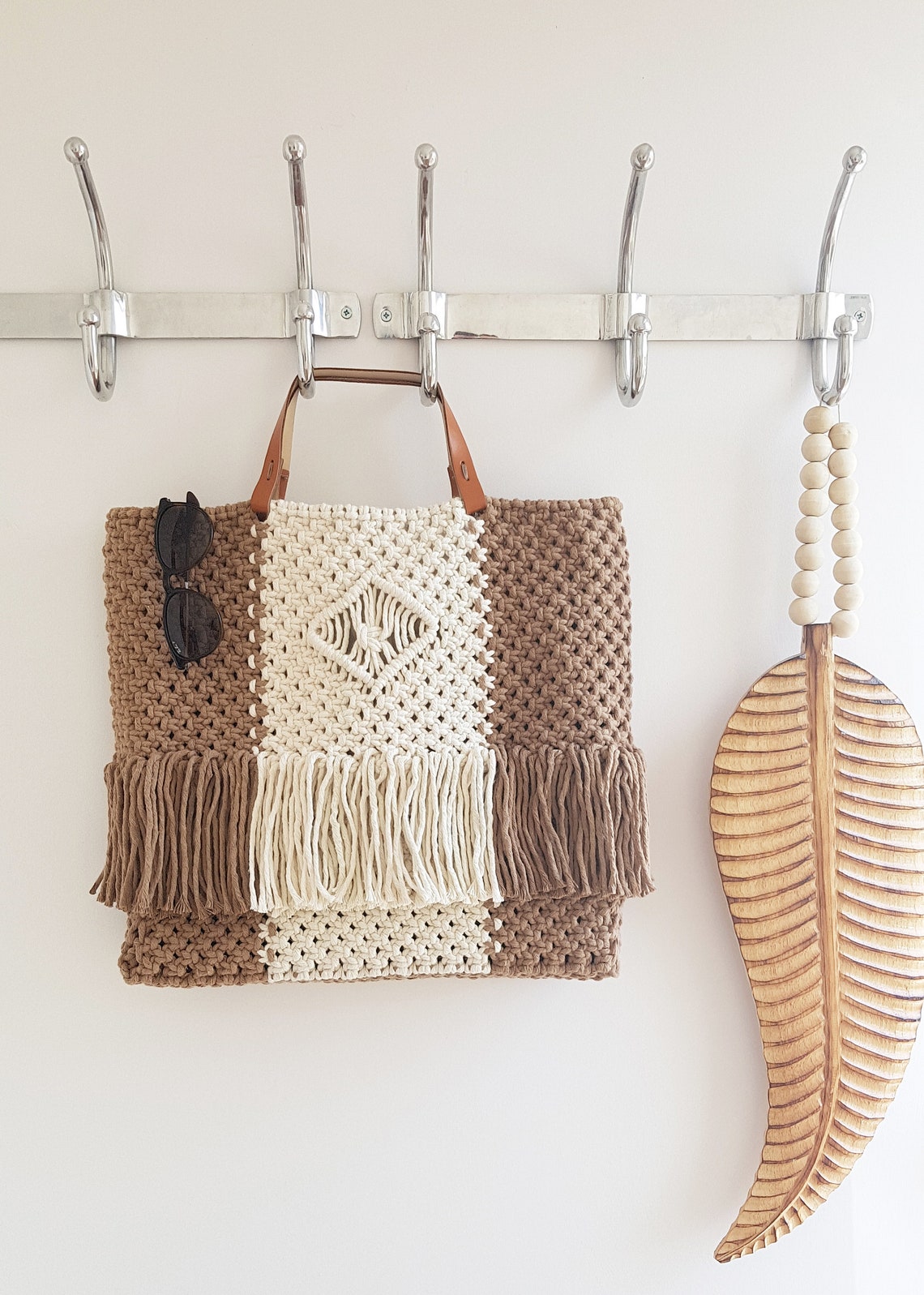 Macramé Boho Shopper Bag Pattern PDF - Etsy Hong Kong