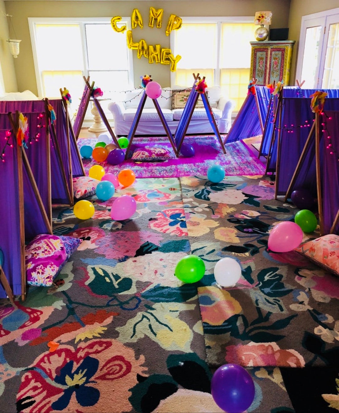 7 Glamping Tents, Glamping Birthday, Stay at Home Fun, Birthday Party, Glamping - Etsy