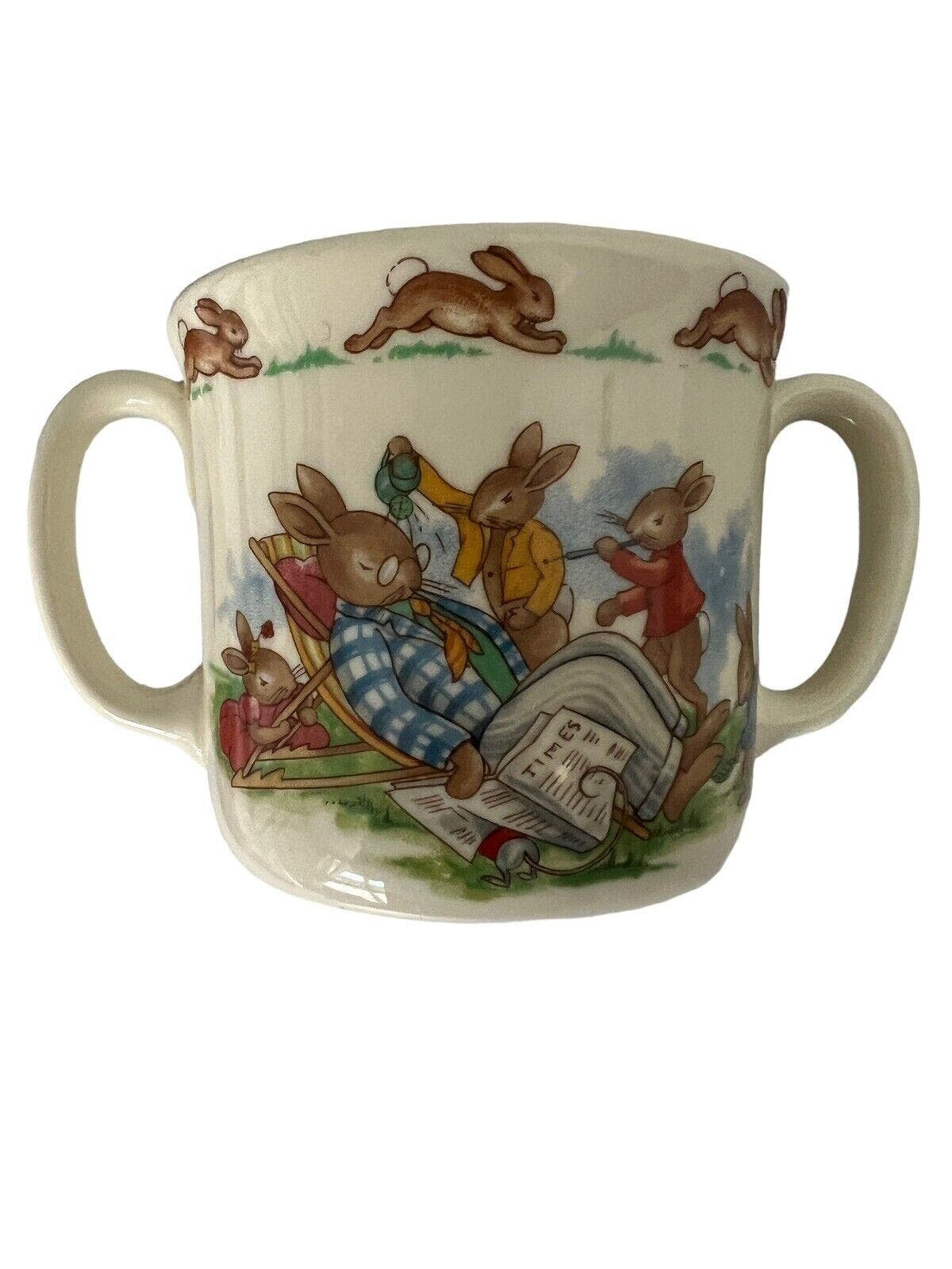 Royal Doulton Bunnykins Vintage Two Handled Hug-a-mug England Fine Bone China - Etsy