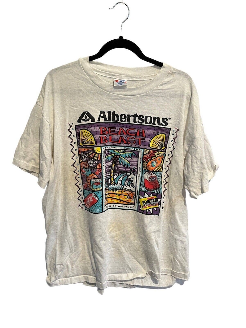 Vtg 1995 ALBERTSON'S Beach Blast Products Original Promo T-shirt ...