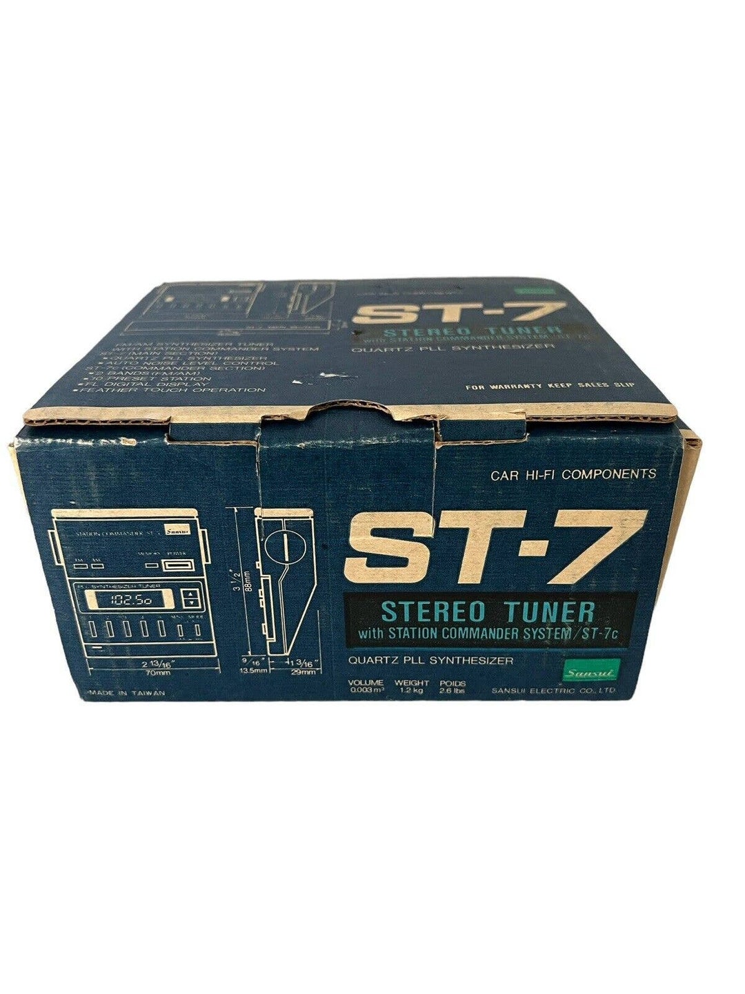 SANSUI ST-7 Car Stereo Tuner Station Commander System Quartz - Etsy