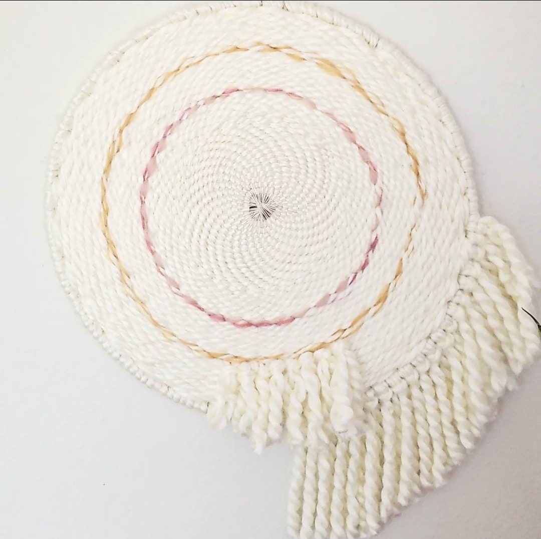 Circular Meditation Wall Weaving - Etsy