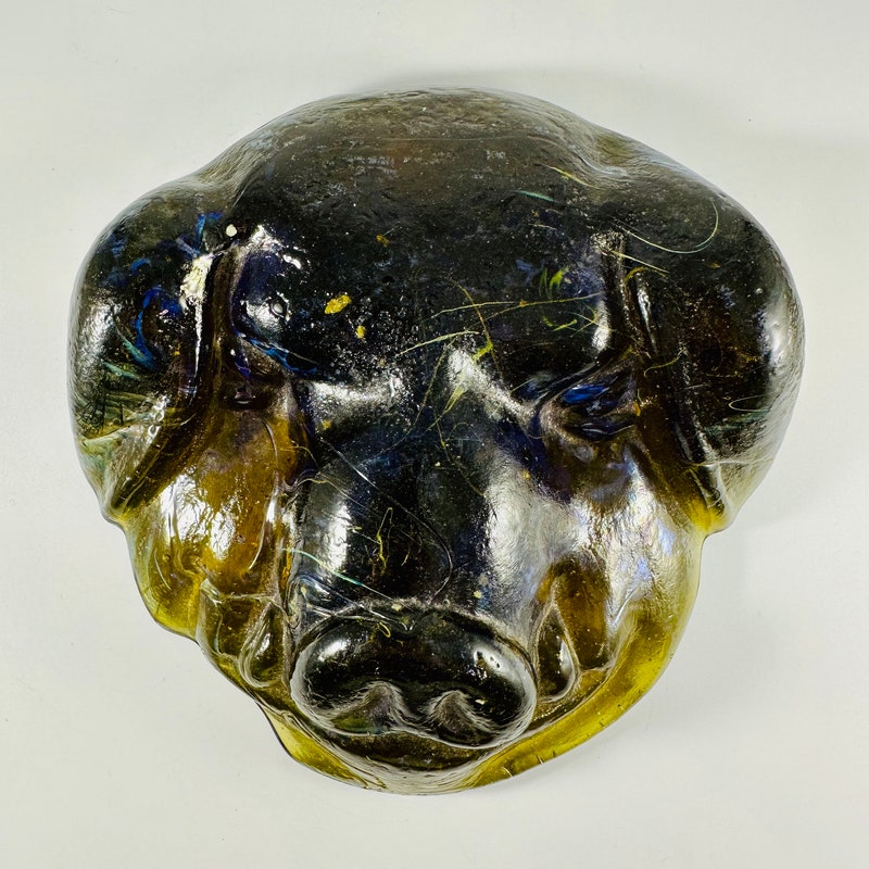 Large Glass Pig - Etsy
