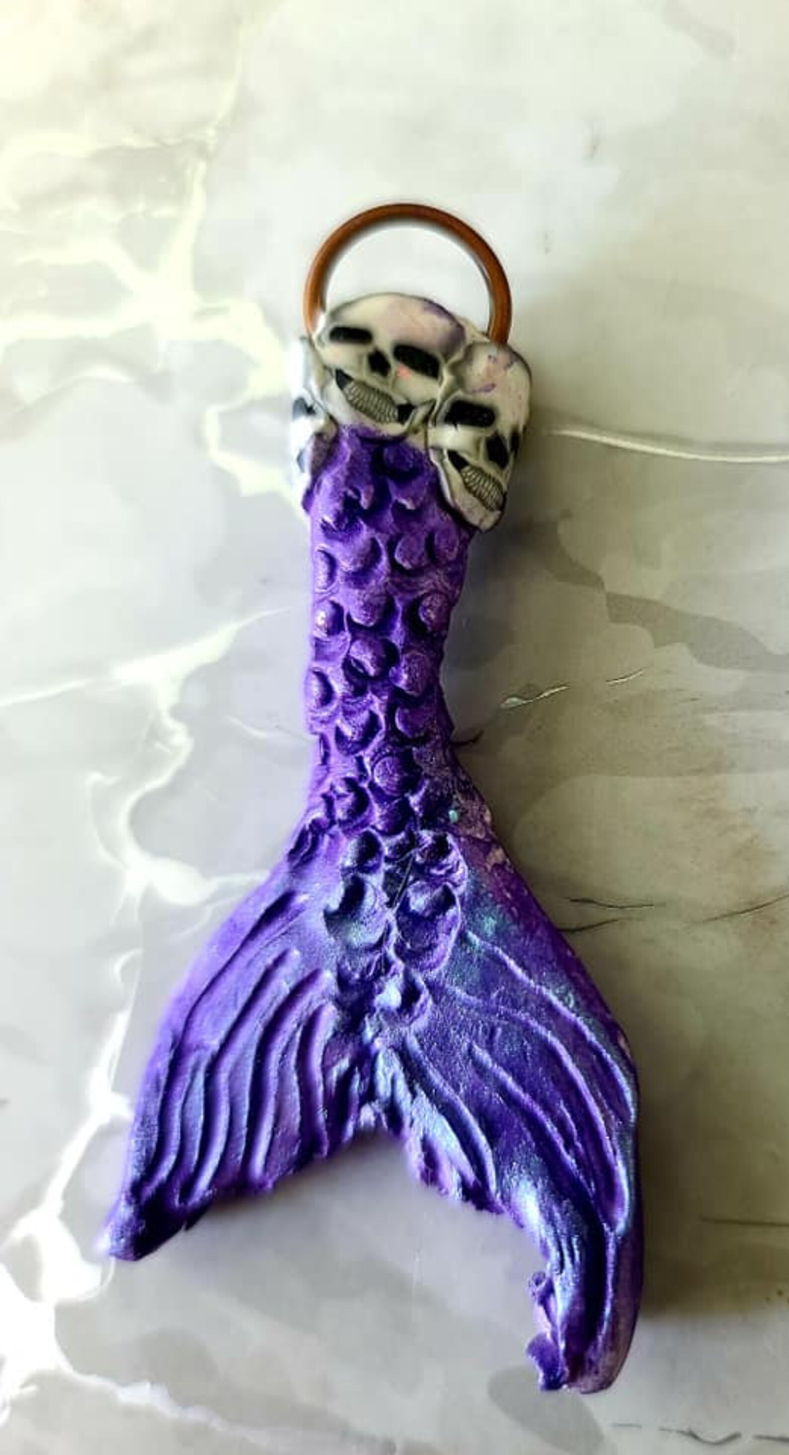Gothic Mermaid Tail Pendant Jewelry Skulls Skeleton Faces - Etsy