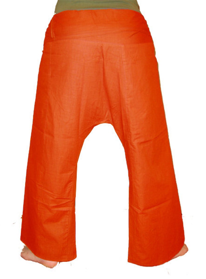 Thai Pants Shaolin Pants Wrap Pants Fisherman Rust Orange Kissagato ...