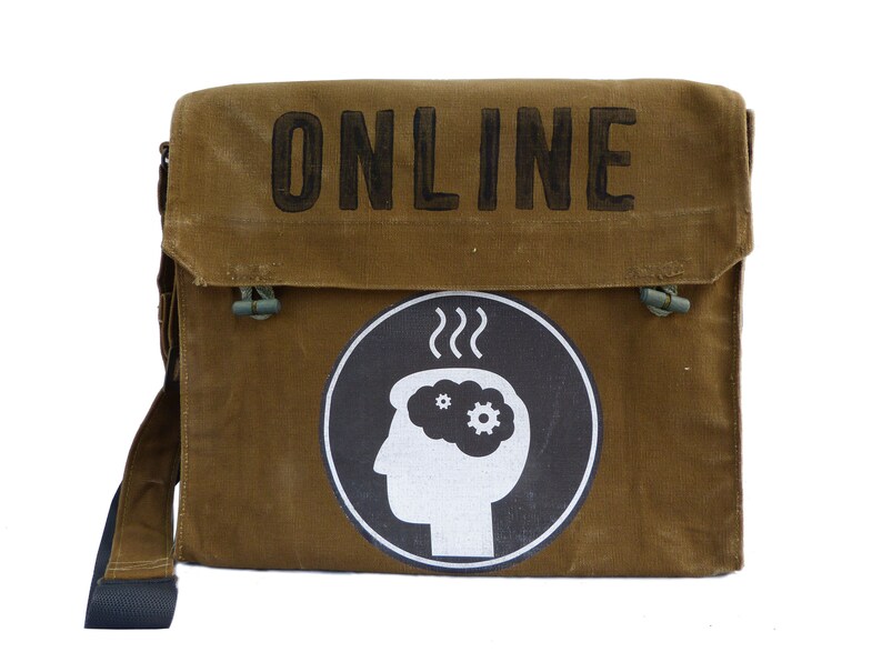 Online, Olive, Recycled Laptop, School Bag - Etsy
