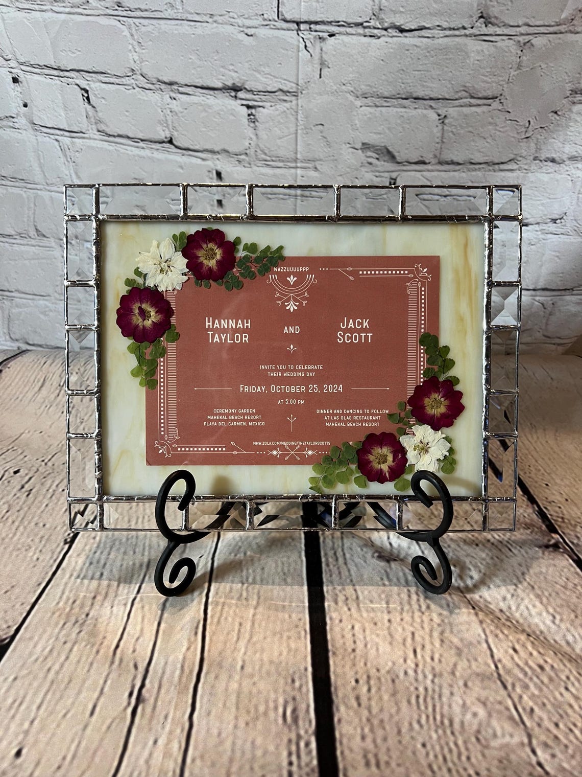 Custom Made Stained Glass Keepsake Frame - Etsy