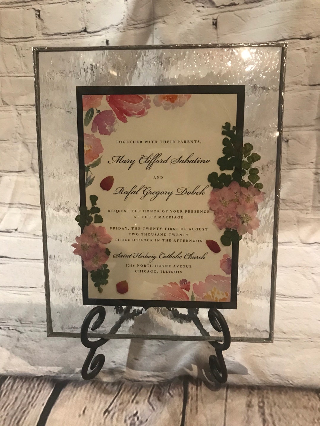 Custom Made Stained Glass Keepsake - Etsy