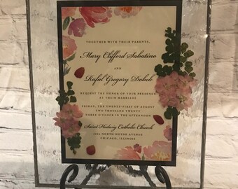 Custom Made Stained Glass Keepsake Frame - Etsy