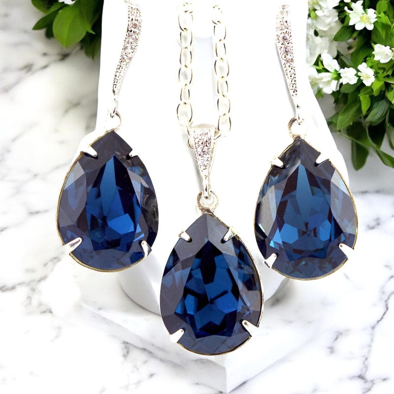 Navy Blue Jewelry - Etsy