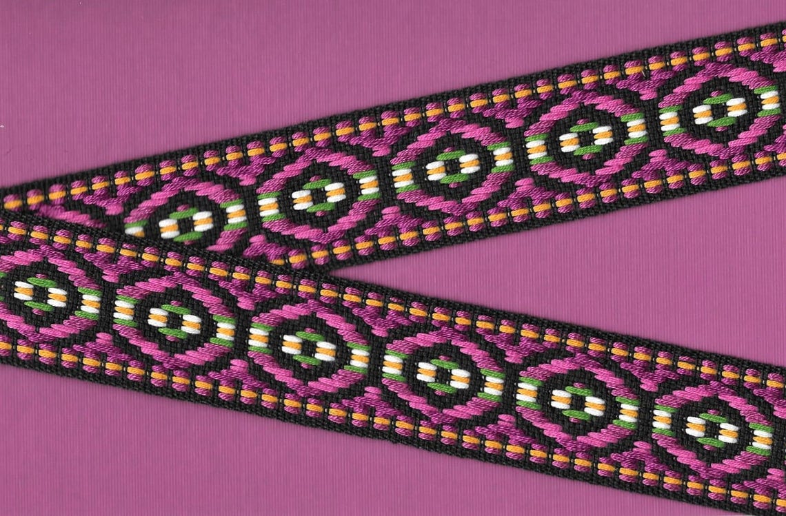 NATIVE AMERICAN H-10-A Jacquard Ribbon Cotton Trim | Etsy