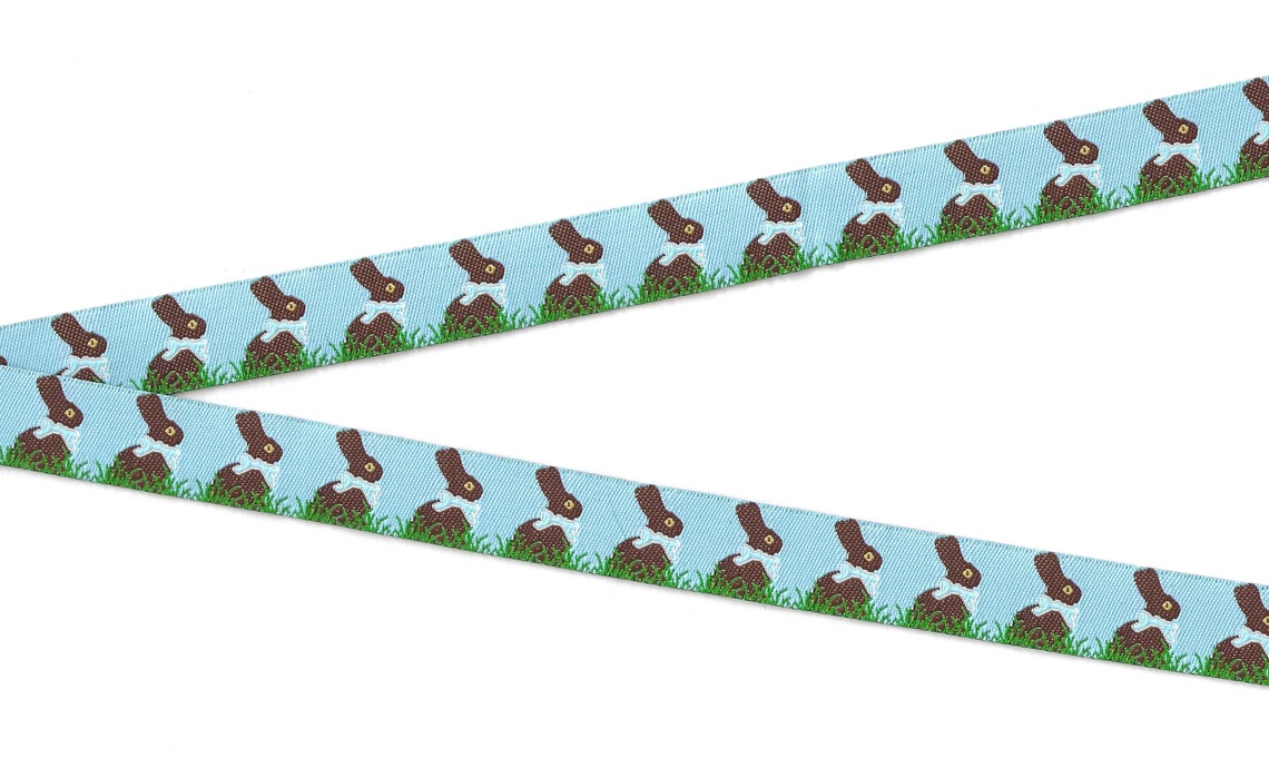 Animals/farm C-01-B Jacquard Ribbon Poly Trim 5/8" Wide (16mm) EASTER ...