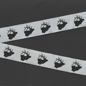 Animals/wildlife E-11-A Jacquard Ribbon Polyester Trim 7/8" Wide (22mm ...