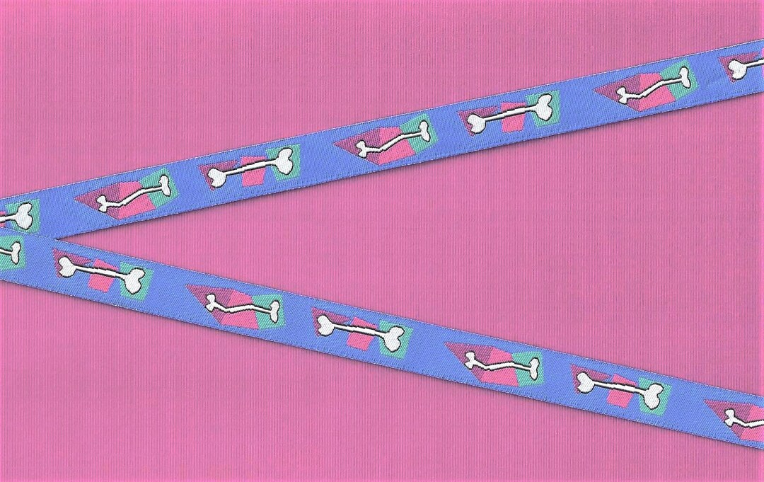 Novelty/dogs B-02-A Jacquard Ribbon Polyester Trim 1/2" Wide (13mm ...