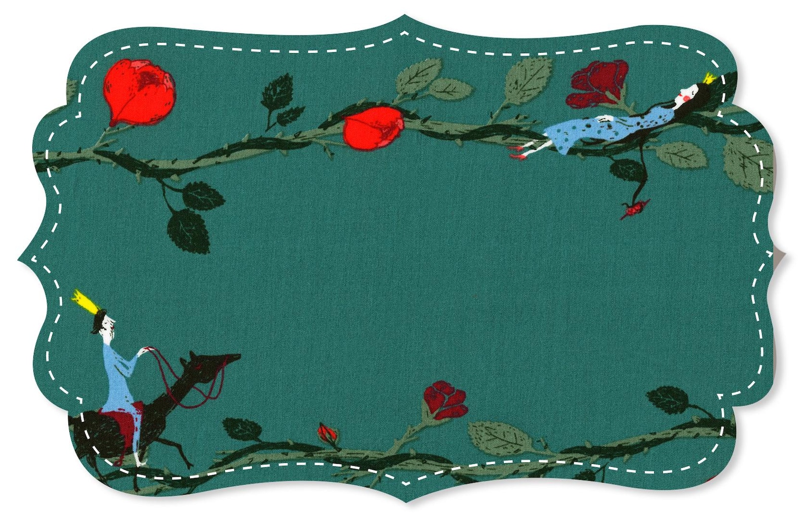 Fairy Tale Fabric SLEEPING BEAUTY (briar Rose) by Sybille Hein 58" Wide ...