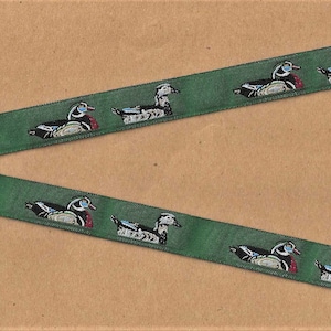Animals/birds C-04-A Jacquard Ribbon Poly Trim 5/8 Wide 16mm Green ...