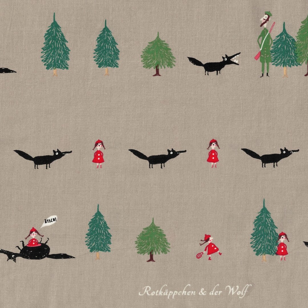 Fairy Tale Fabric RED RIDING HOOD by Sybille Hein 58" Wide, 100% ...
