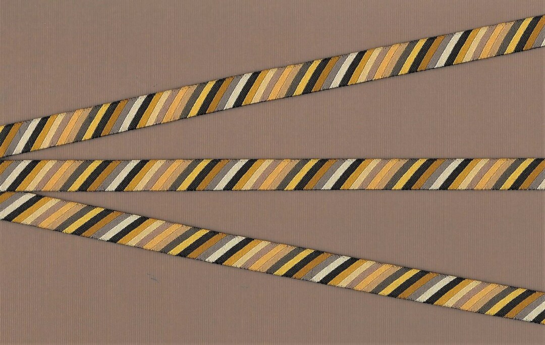 STRIPES B-02-A Jacquard Ribbon Poly Trim 1/2 Wide 13mm - Etsy
