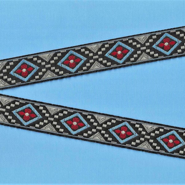 Black Jacquard Trim - Etsy