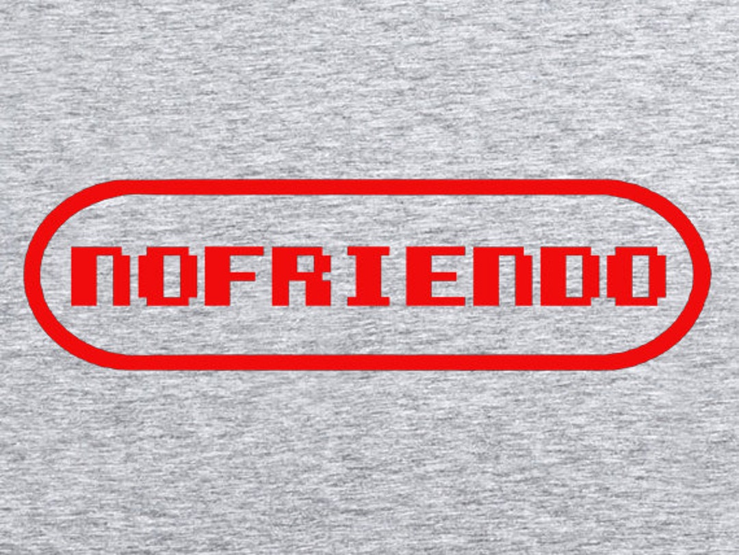 FUNNY TSHIRT Nofriendo T-shirt Retro Gamer Nerd Cosplay Comicbook Mens ...