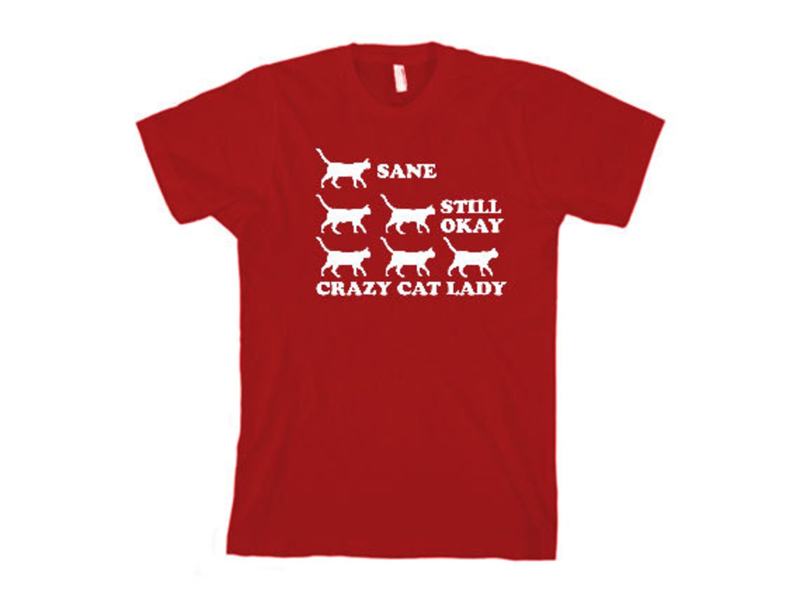 FUNNY T-SHIRT Crazy Cat Lady T-Shirt Cat Lover Vegan Mens | Etsy