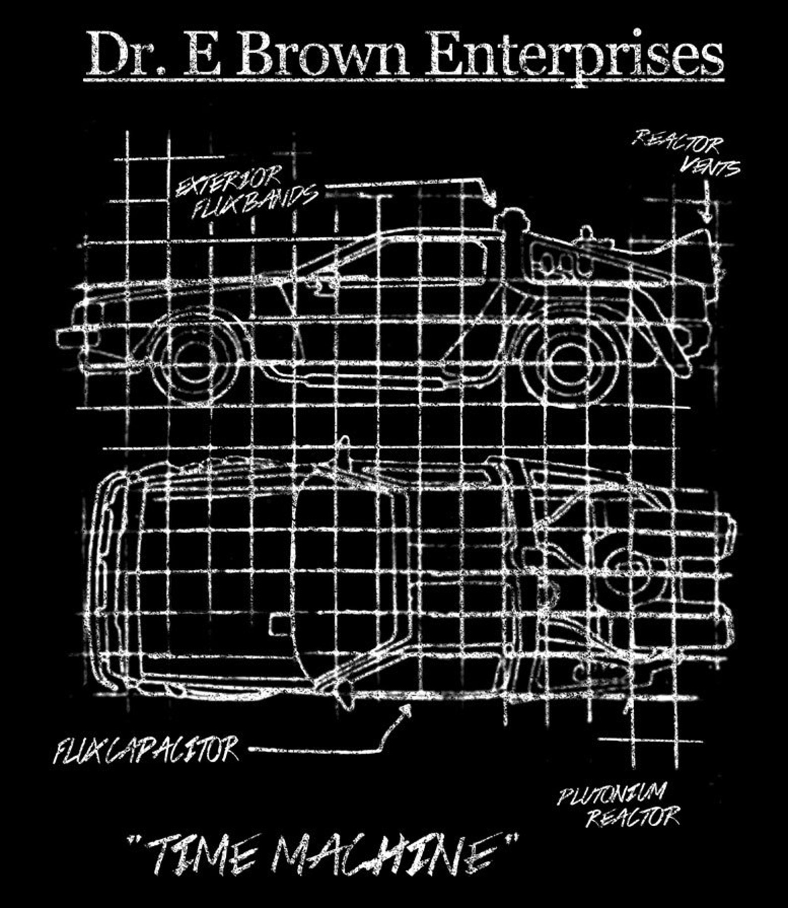 FUNNY T-SHIRT 80s Movie Time Machine Schematics T-shirt | Etsy