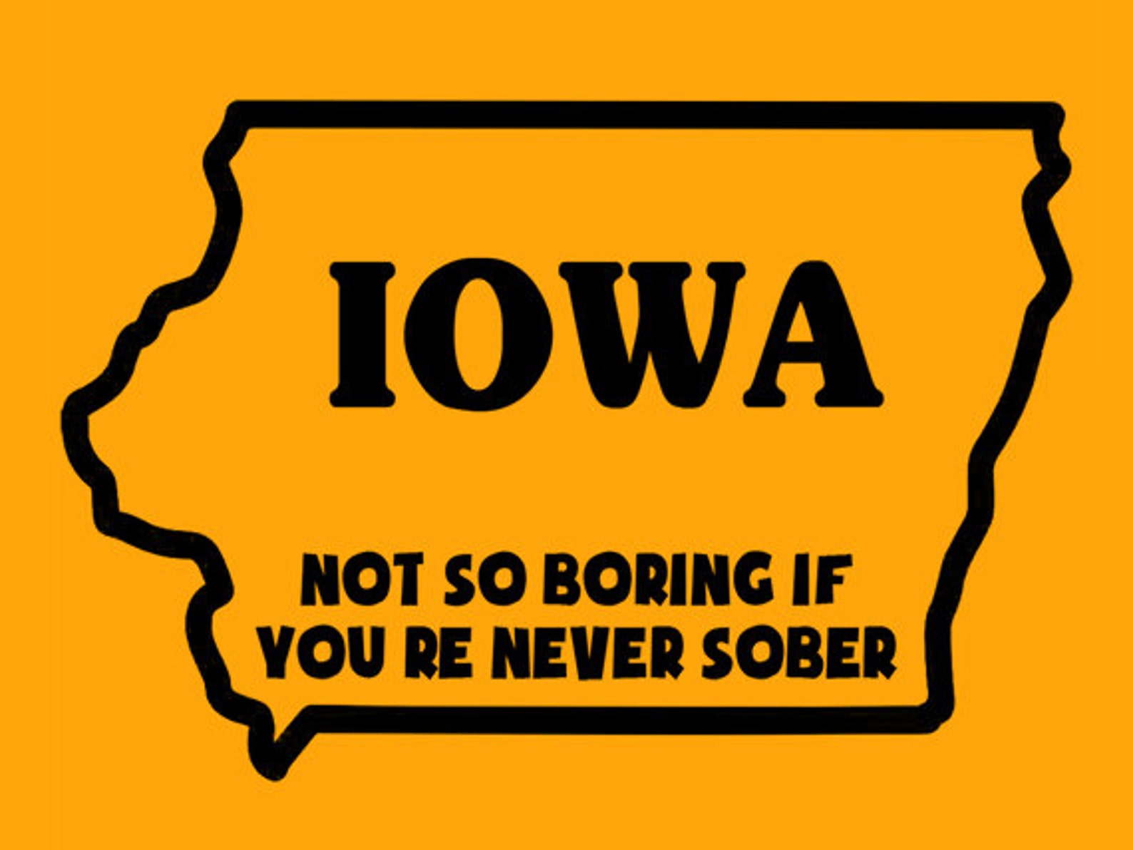 FUNNY IOWA Tshirt Iowa Not so Boring If You're Never Sober | Etsy