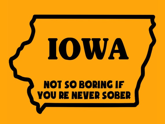 FUNNY IOWA Tshirt Iowa Not so Boring If You're Never Sober | Etsy