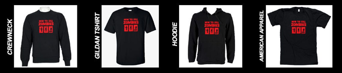 ZOMBIE T-SHIRT How to Kill Zombies Diagram T-shirt Horror Movie Science ...
