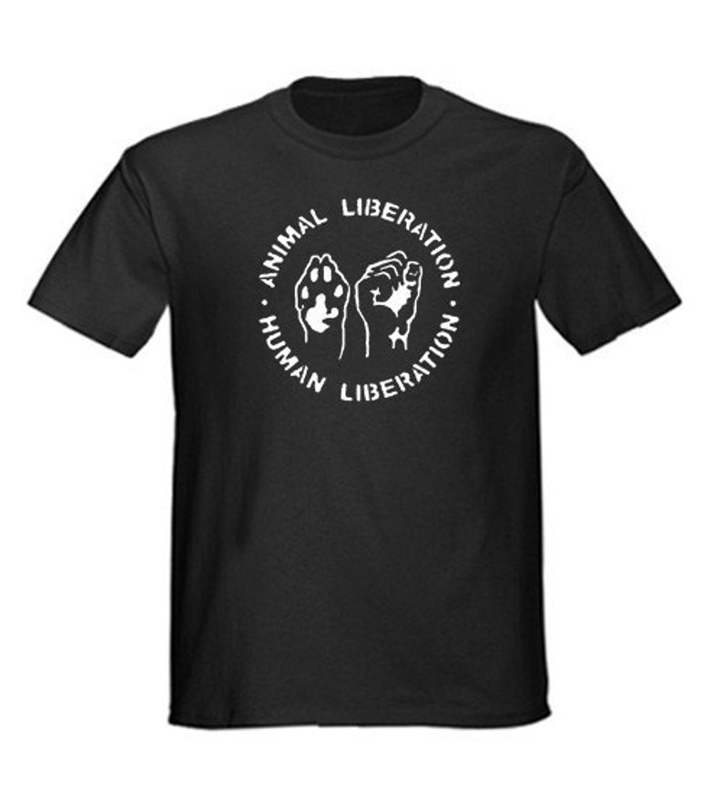 ANIMAL RIGHTS Tshirt Animal Human Liberation T-shirt Vegan | Etsy